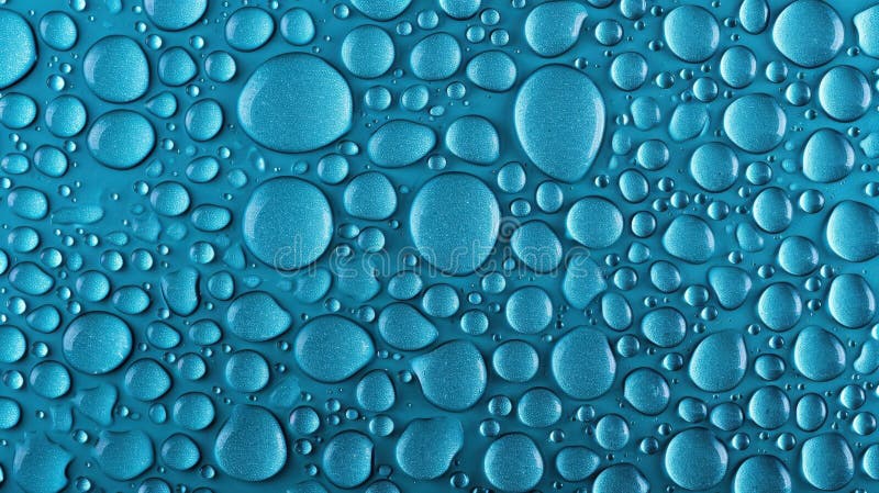 Refresh Your Senses with this Vivid Blue Water Drop Texture, Evoking ...