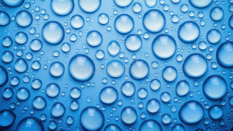 Refresh Your Senses with this Vivid Blue Water Drop Texture, Evoking ...