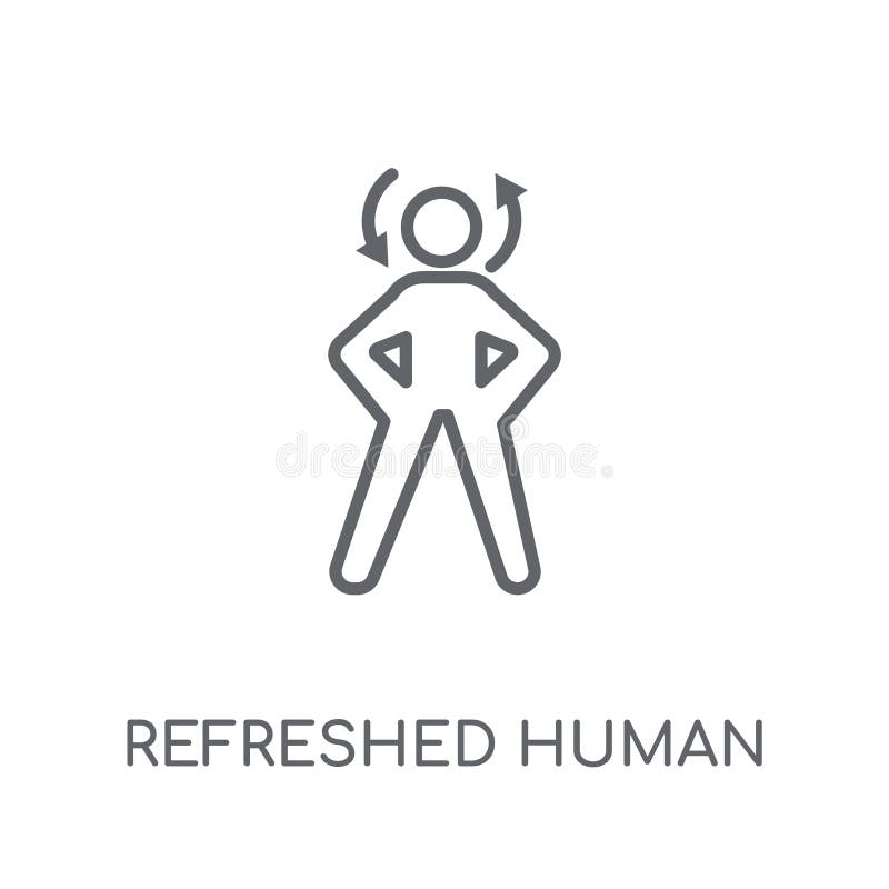 Linear Refreshed Human Icon from Feelings Outline Collection. Thin Line ...