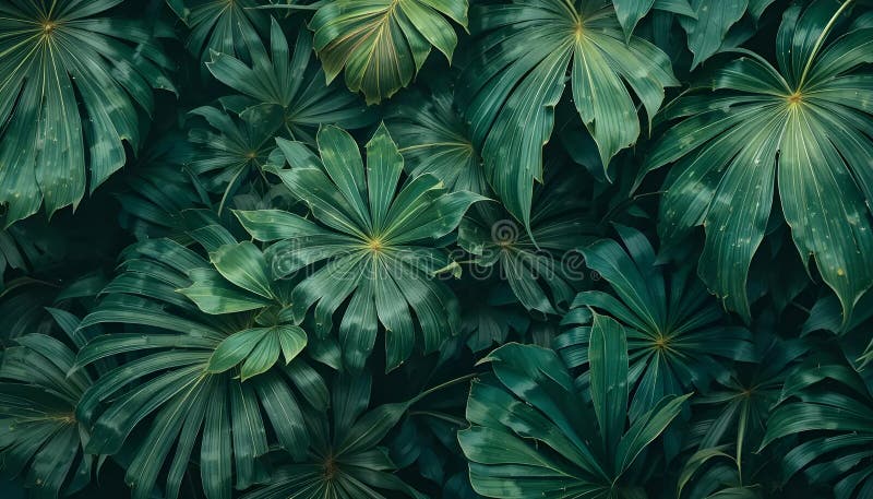 Nature S Elegance: Vibrant Green Leaf Pattern Background Stock ...