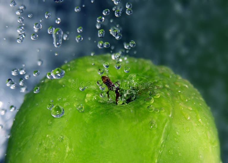 Refreshing apple stock image. Image of refresh, drop, apple - 3590583