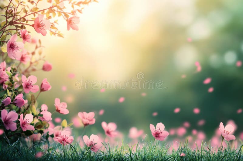 A Refreshing Background Depicting a Serene Spring Landscape with ...