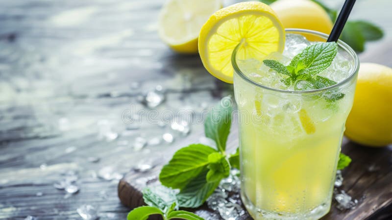 Refreshing Beverage Promising a Cool and Zesty Summer Experience ...