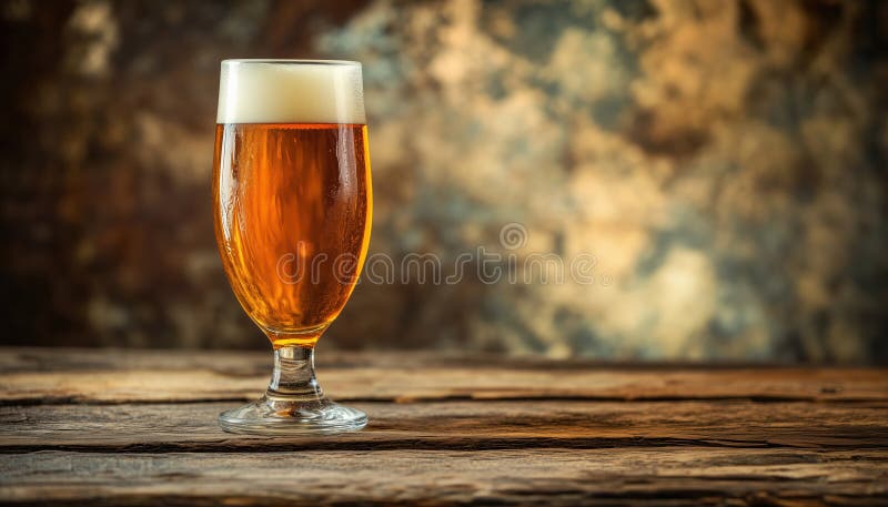 Refreshing Beverage Resting on a Rustic Table Stock Image - Image of ...