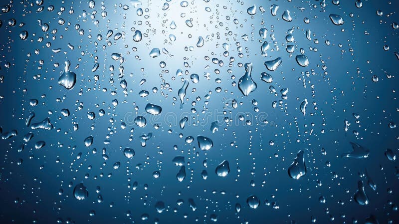Refreshing Blue Background Adorned with Sparkling Droplets of Water, Ai ...