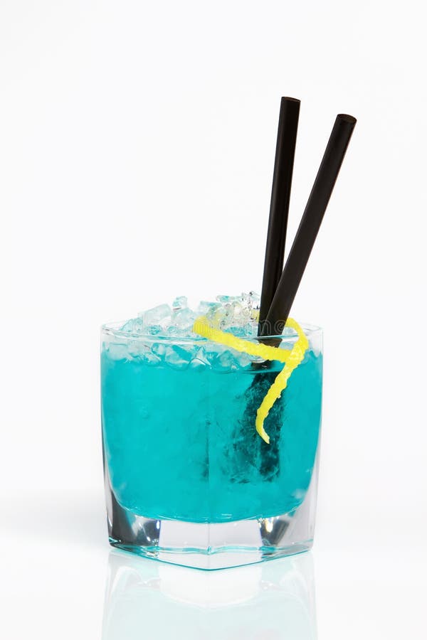Refreshing blue cocktail stock photo. Image of classic - 19450108