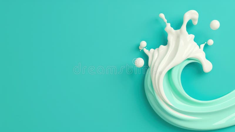 Refreshing Blue Water Splash with Bubbles, Perfect for Beverage Ads and ...