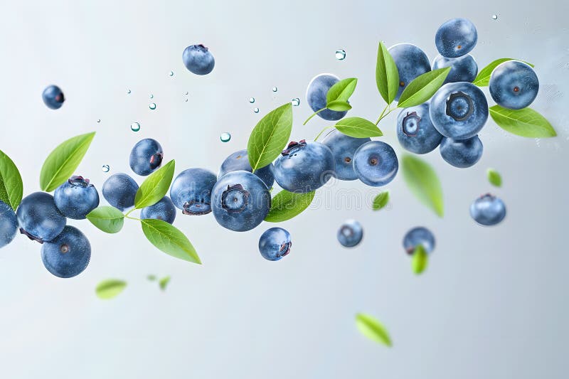 Refreshing Blueberries Splash Stock Photo - Image of refreshing ...