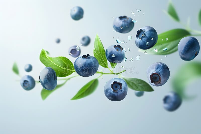 Refreshing Blueberries Splash Stock Photo - Image of goodness, fresh ...