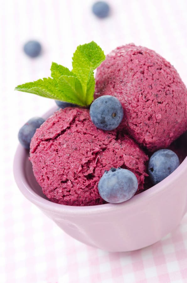 Blueberry Sorbet stock photo. Image of sherbet, blueberry - 164702224
