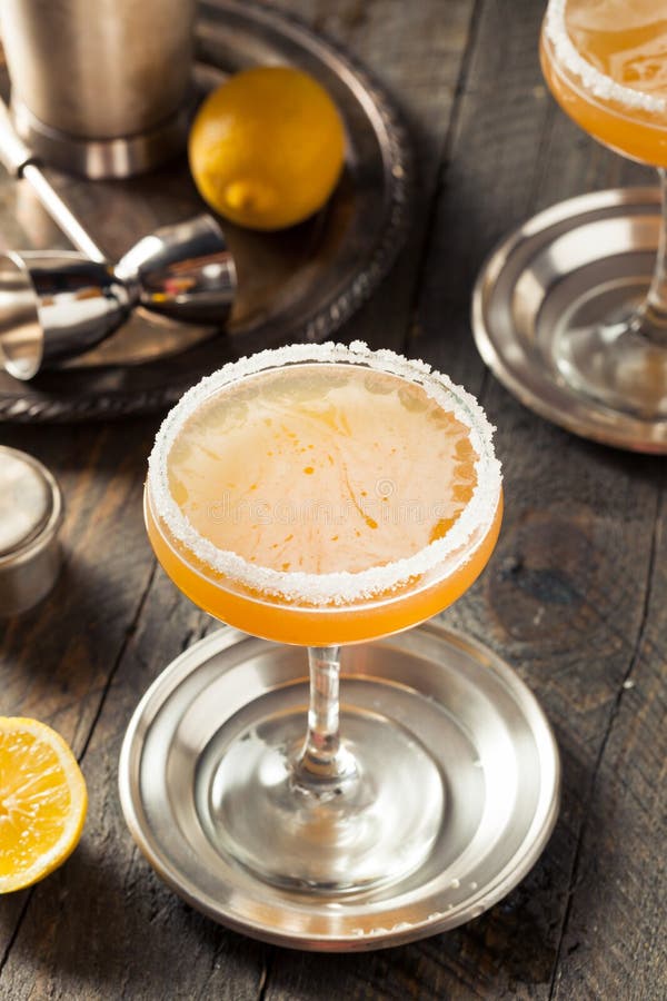Refreshing Boozy Sidecar Cocktail Stock Photo - Image of orange, juice ...