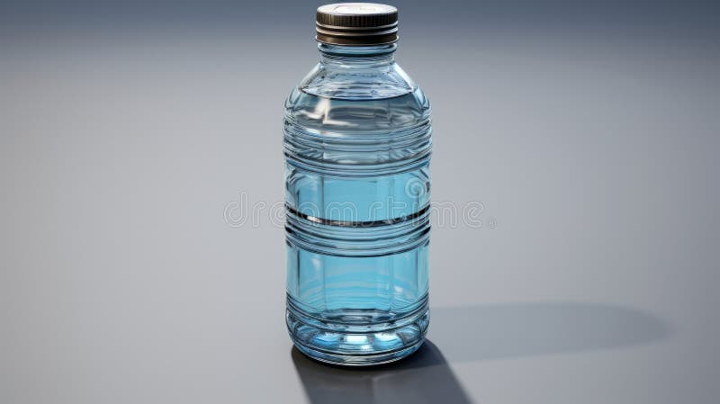 A Refreshing Bottle of Water on a Table Stock Image - Image of ...
