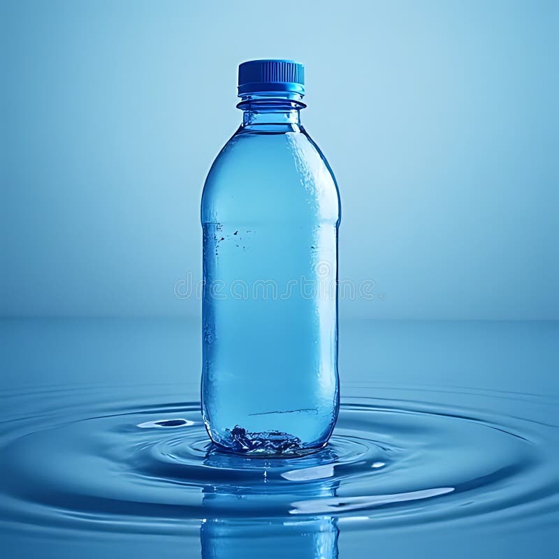 Refreshing Bottled Water Splash Studio Product Photography Minimalist ...