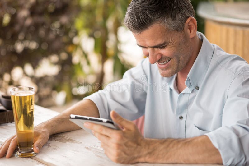 Refreshing Break at the Bar Stock Image - Image of restaurant, relax ...