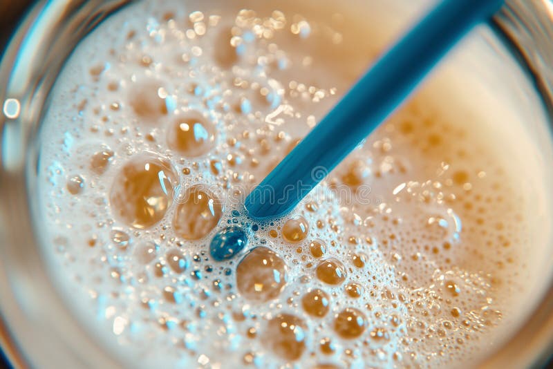 Refreshing Bubbles in a Drink Stock Illustration - Illustration of ...
