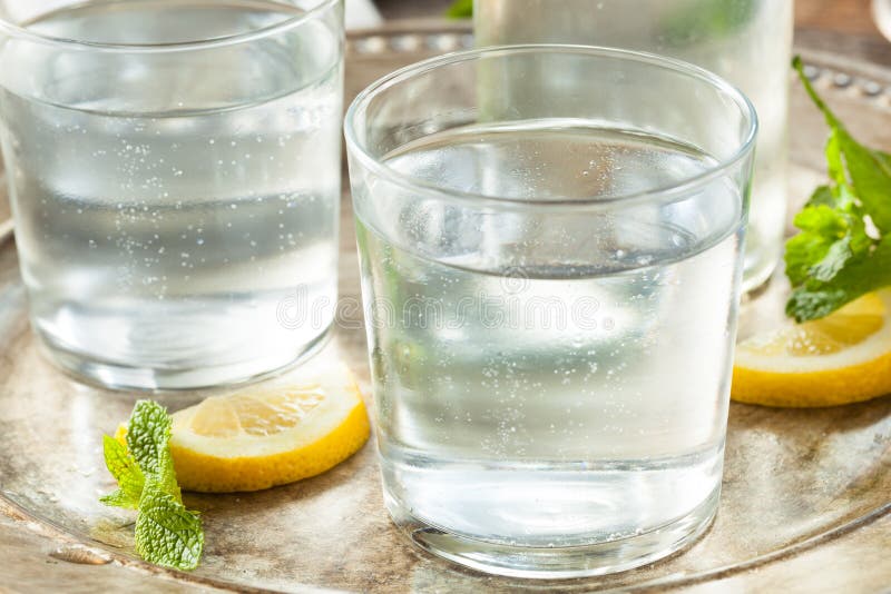 Refreshing Clear Sparkling Water Stock Image - Image of beverage ...