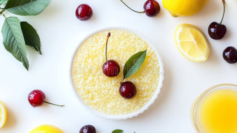 A Refreshing Cocktail for Summer, Featuring Cherry, Lemon, and a Crispy ...