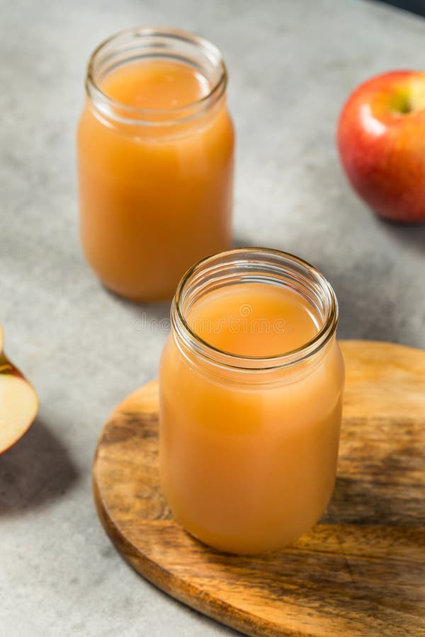 Refreshing Cold Apple Cider Juice Stock Photo - Image of cider ...