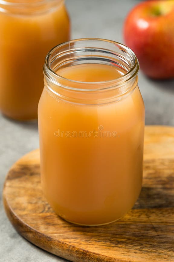 Refreshing Cold Apple Cider Juice Stock Image - Image of drink, food ...