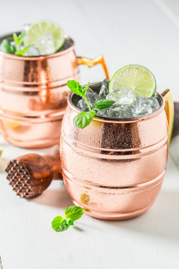 Refreshing and Cold Cocktail Made of Fresh Ingredients Stock Photo ...