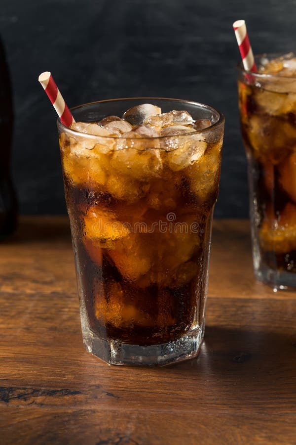 Refreshing Cold Dark Cola Soft Drink Stock Photo - Image of cube ...