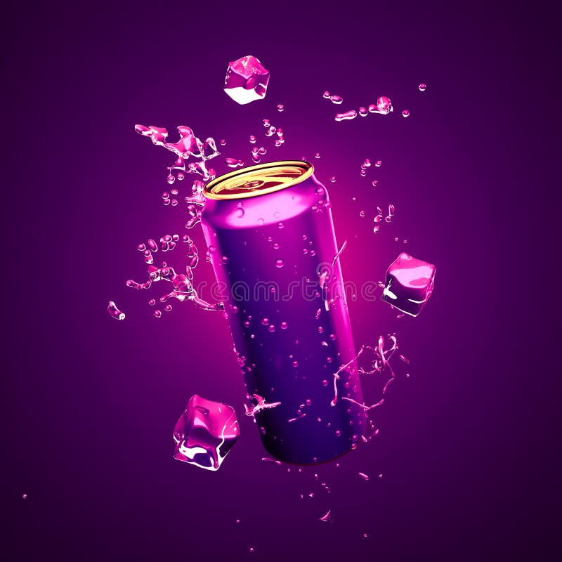 Refreshing Cold Drink. 3d Illustration, 3d Rendering Stock Illustration ...