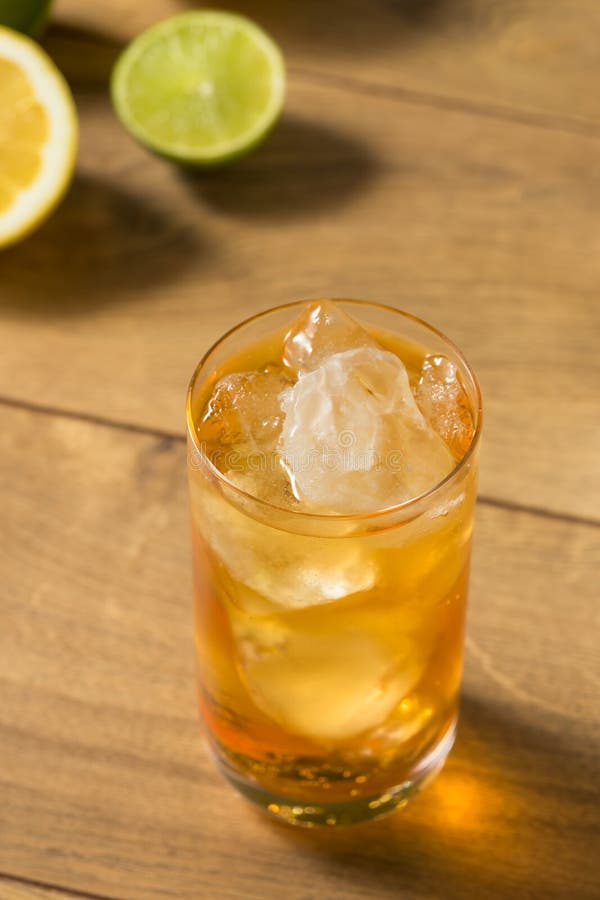 Refreshing Cold Ginger Beer Drink Stock Photo - Image of yellow ...
