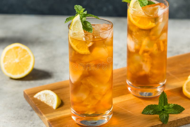 Refreshing Cold Iced Sweet Tea Stock Photo - Image of natural, lemon ...