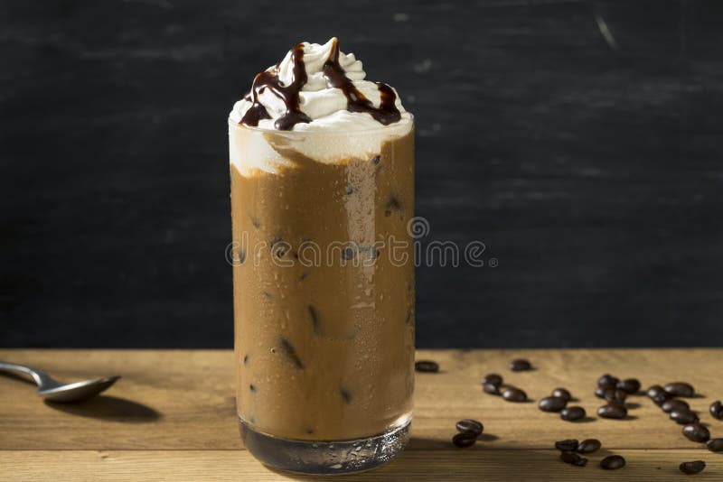 Refreshing Cold Mocha Iced Coffee Stock Photo - Image of roasted ...