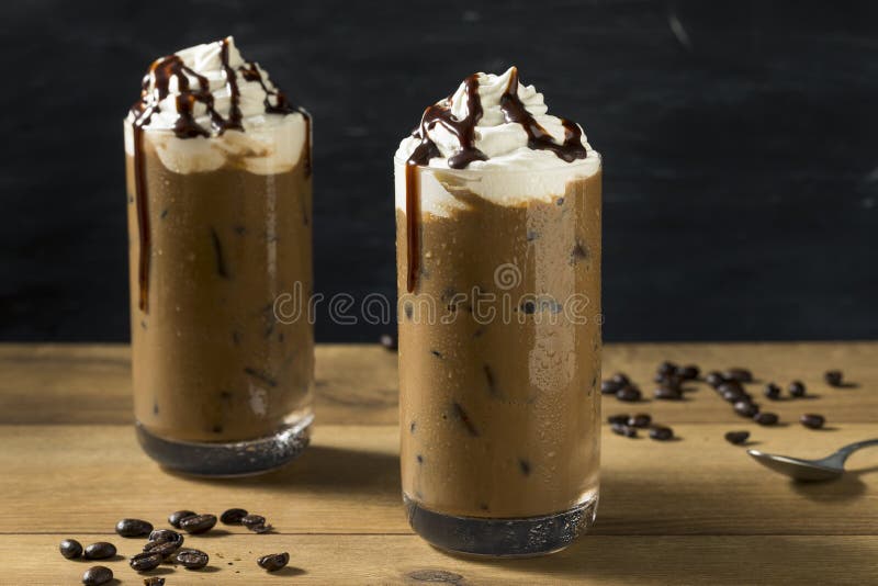 Refreshing Cold Mocha Iced Coffee Stock Photo - Image of espresso ...