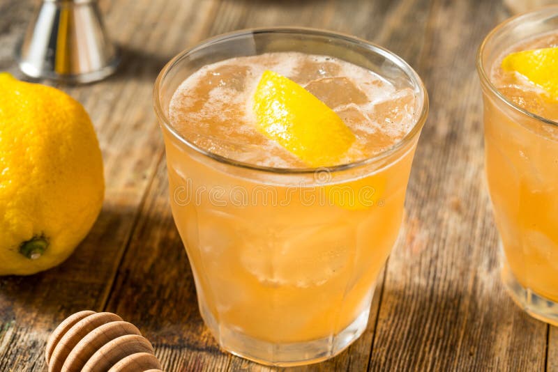 Refreshing Cold Tequila Honey Bee Cocktail Stock Image - Image of booze ...