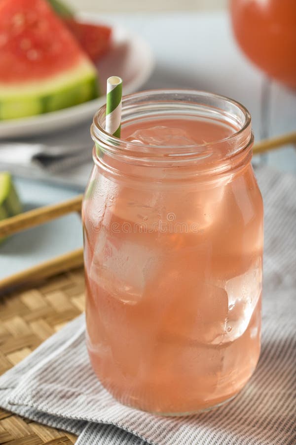 Refreshing Cold Watermelon Juice Stock Photo - Image of food, drink ...