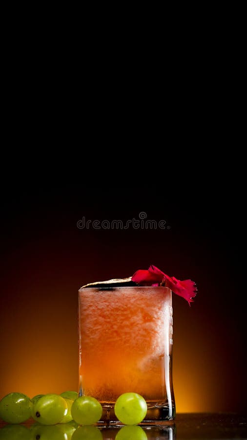 Refreshing Colorful Cocktails are on the Bar. Club Life Alcohol Stock ...