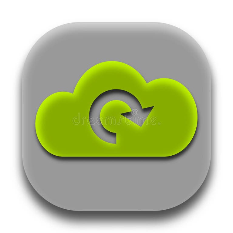 Refreshing Convert Cloud App Icon Logo Stock Vector - Illustration of ...