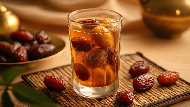 Refreshing Date Infused Water. a Healthy and Traditional Middle Eastern ...