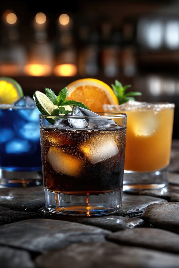 Refreshing Display of Tall Grass, Green Fruits, and Lemon Slices ...