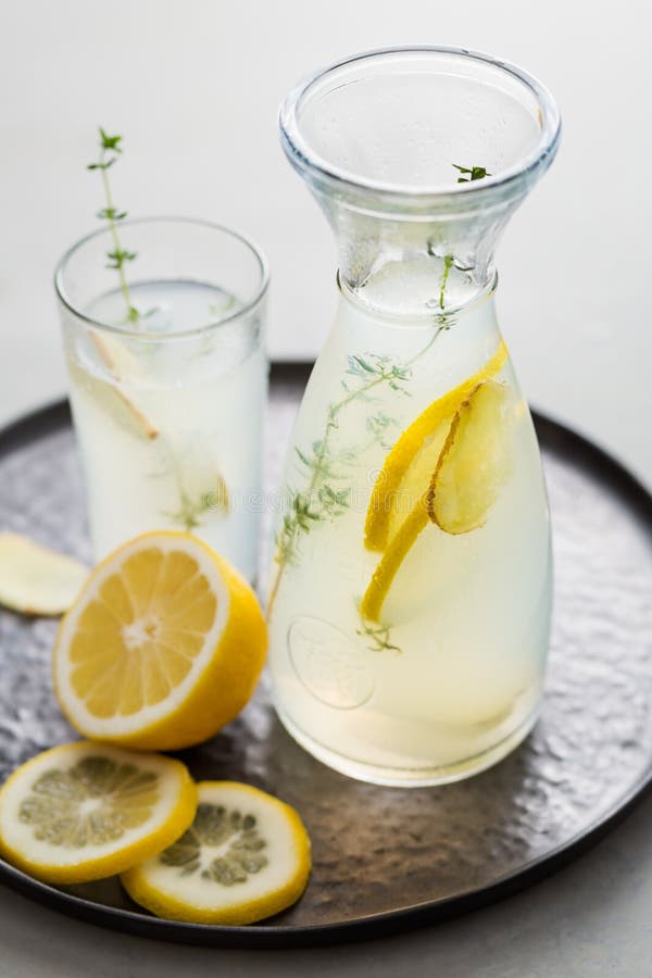Refreshing Drink with Ginger Stock Image - Image of juicy, infused ...