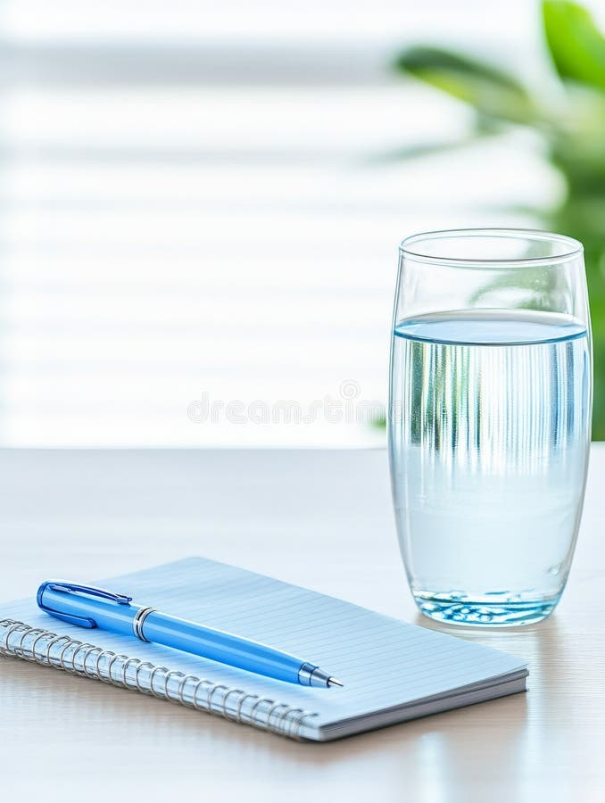 A Refreshing Drink of Water with Lime in a Glass, Resting on a Light ...