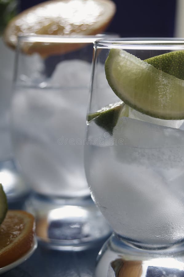 Refreshing drinks with ice stock photo. Image of lemonade - 92555860