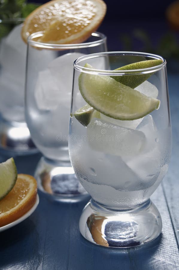 Refreshing drinks with ice stock photo. Image of juice - 92555886