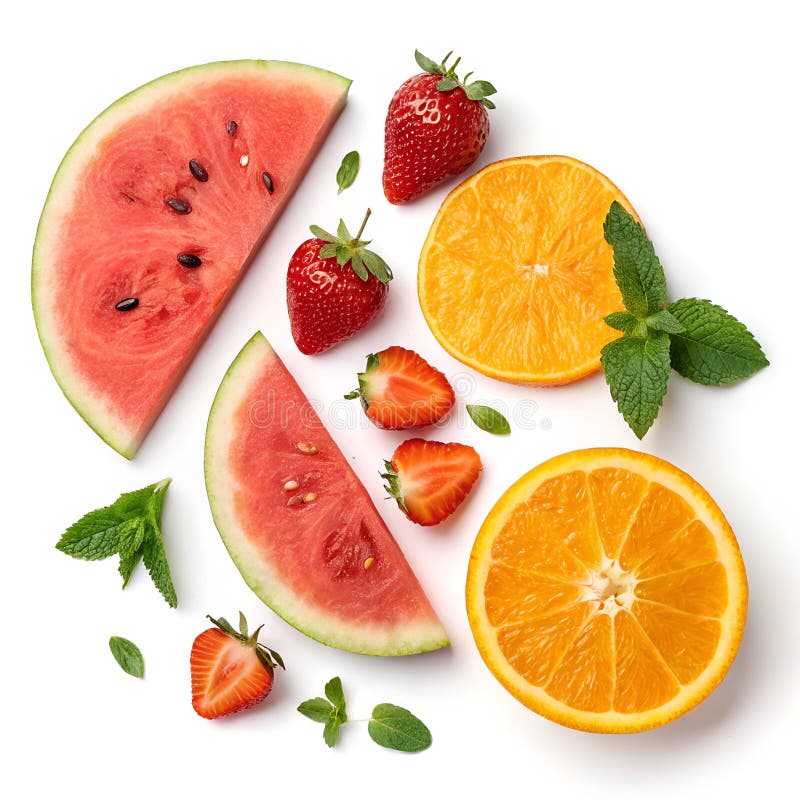 Refreshing Fruit Elements - a Collection of Healthy and Vibrant Fruits ...