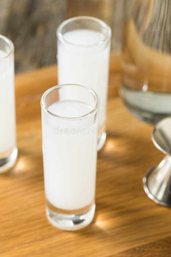 Refreshing Greek Anise Raki Drink Stock Photo - Image of rakia, iced ...