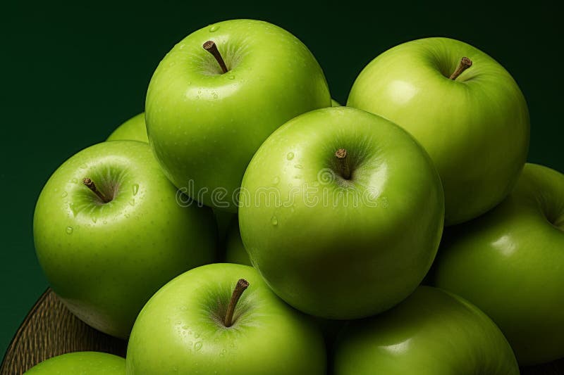 Refreshing Green Apples. Generate Ai Stock Image - Image of apple ...