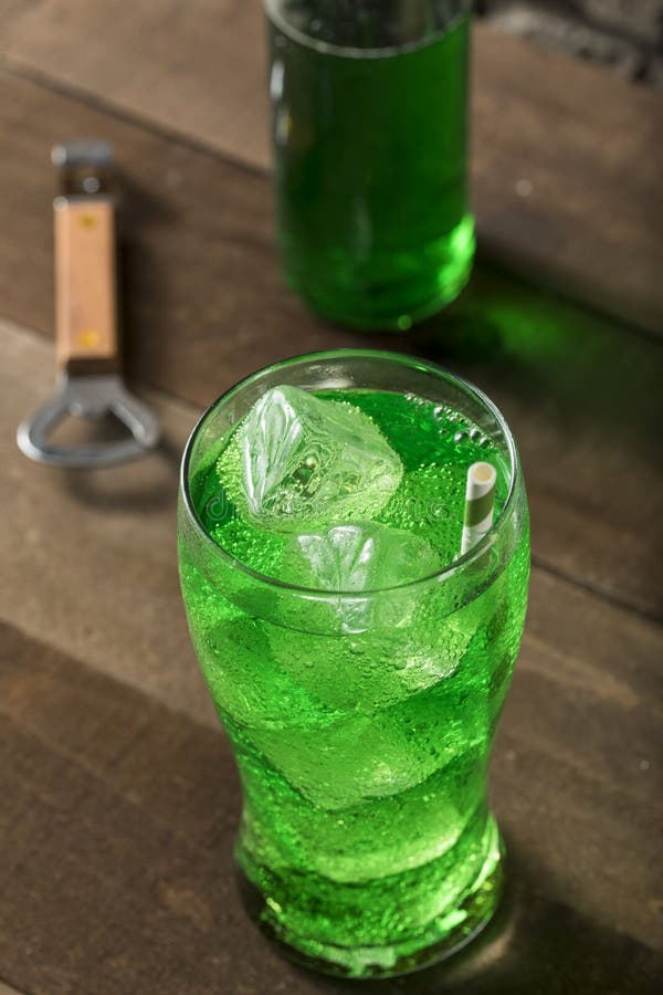Lime Soda Pop stock photo. Image of vertical, green, cold - 52770402