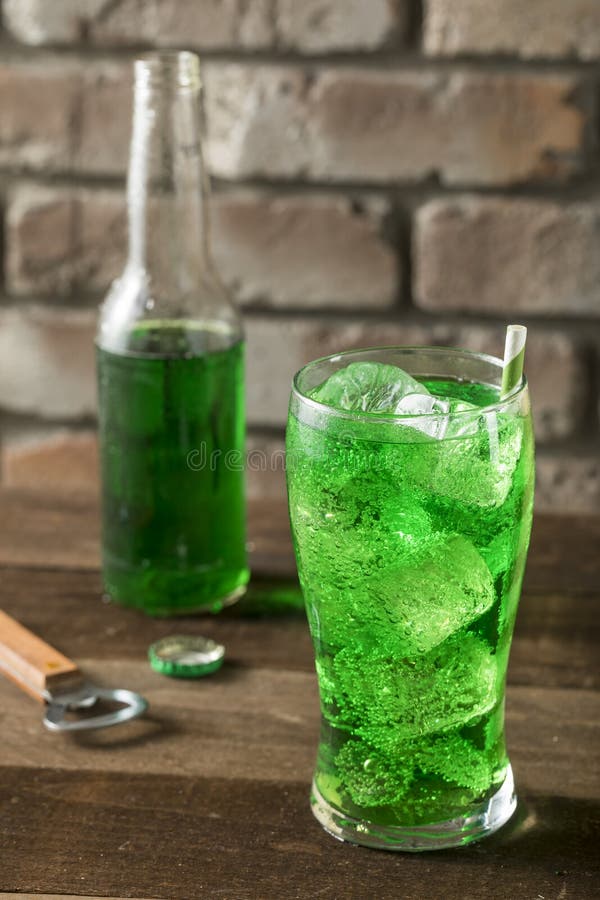 Refreshing Green Lime Soda Pop Stock Photo - Image of cola, nature ...