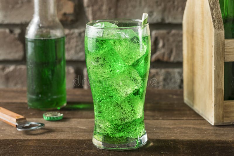 Refreshing Green Lime Soda Pop Stock Photo - Image of liquid, green ...