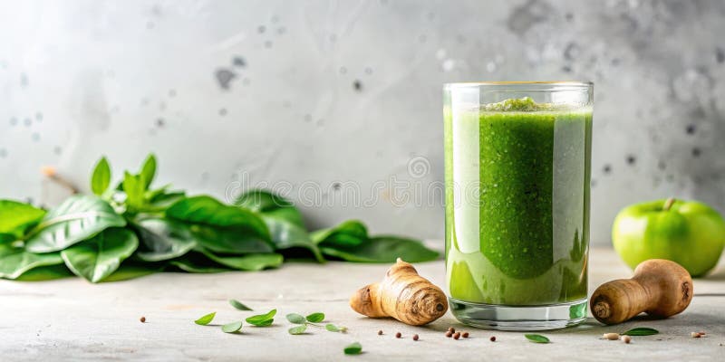 Refreshing Green Smoothie with Leafy Greens and Root Vegetables ...