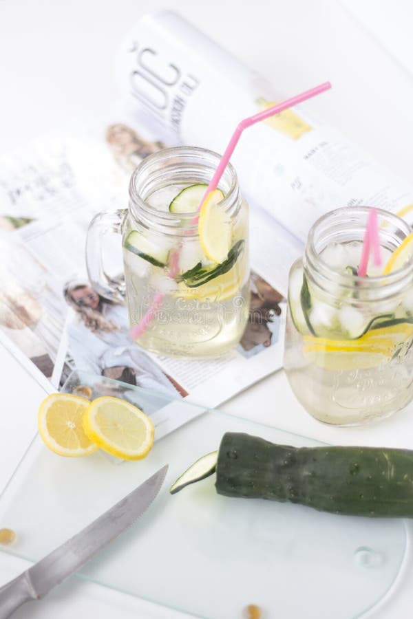 Refreshing Healthy Summer Drink Stock Photo - Image of fresh, drinks ...