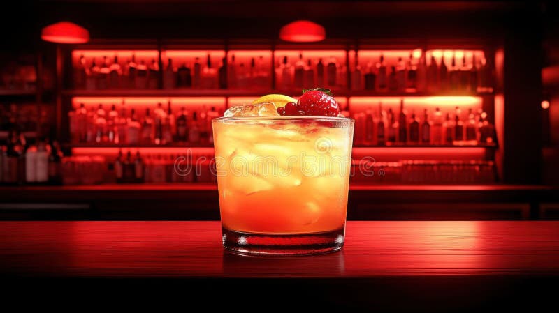 Refreshing Ice Cocktail Recipe Stock Image - Image of nightlife, iced ...