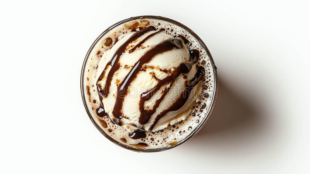 Refreshing Ice Cream Float with Root Beer and Chocolate Drizzle for ...